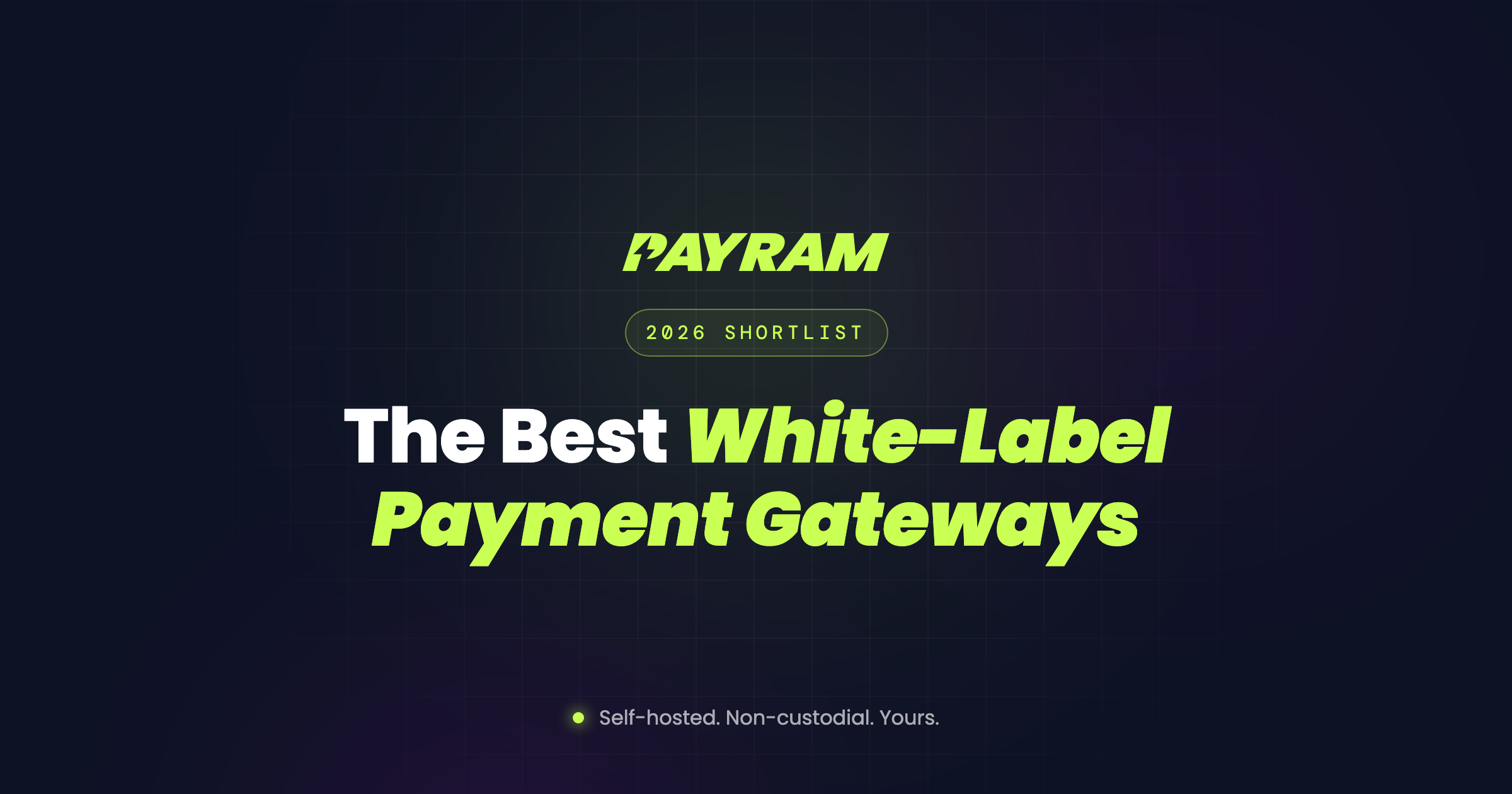 Best White-Label Payment Gateways 2026 | PayRam